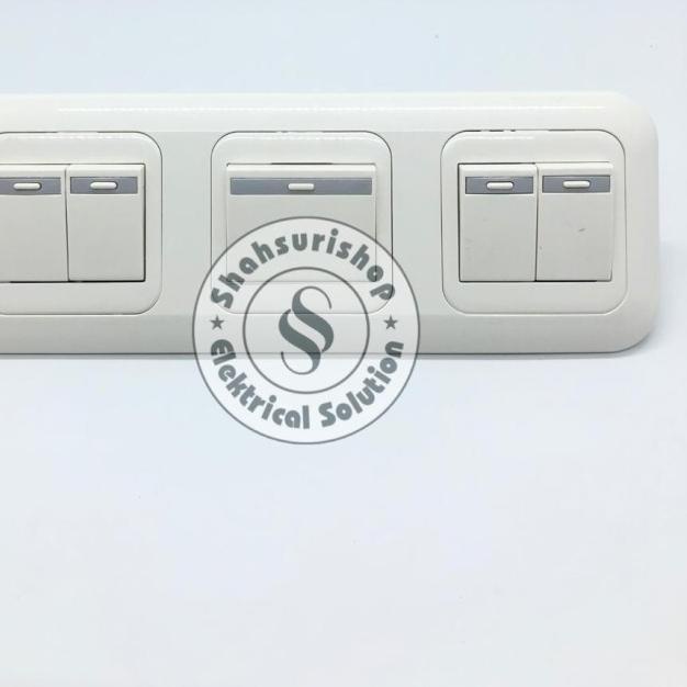 Jual SAKLAR PANASONIC ISI 5 MATA 3 GANG WIDE SERIES | Shopee Indonesia