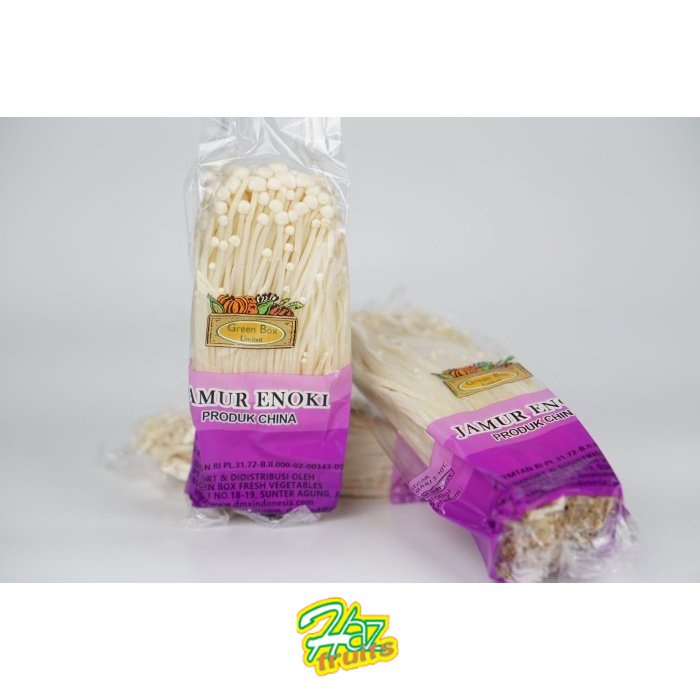 Jual Enoki Mushroom / Jamur Enoki Fresh 100 Gram - Green Box | Shopee ...