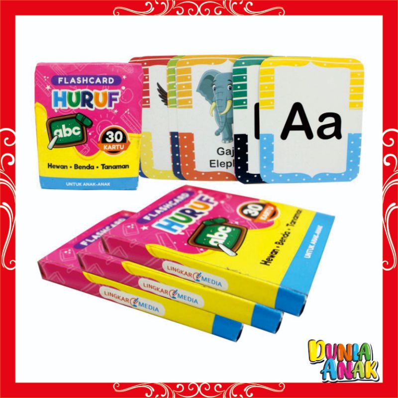Jual Flash Card Lingkar Media Isi 30 Kartu Mainan Edukasi Anak Flash ...