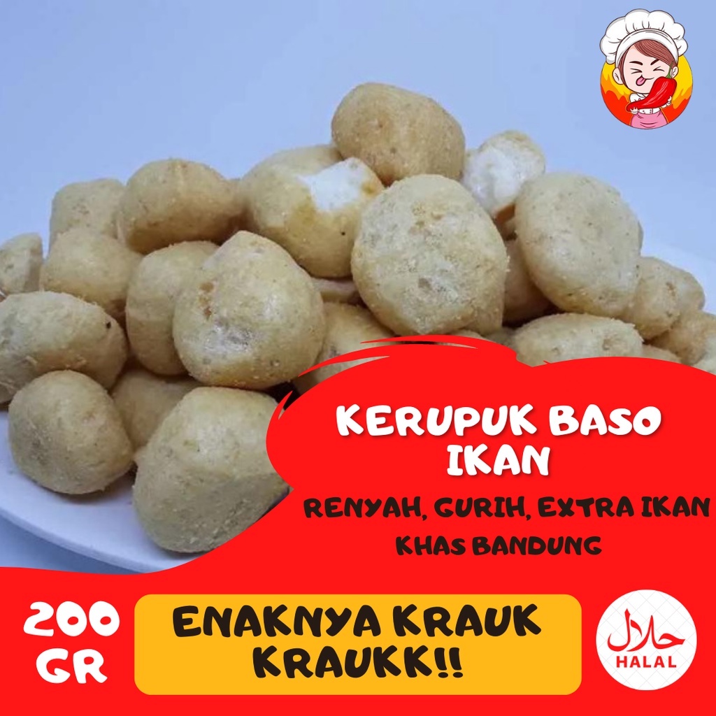 Jual Kerupuk Krupuk Baso Ikan Snack Makanan Ringan Cemilan Jajanan