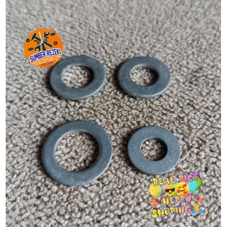 Jual Ring Aluminium/Ring Baut Tap Oli M8, M10, M12, M14 | Shopee Indonesia