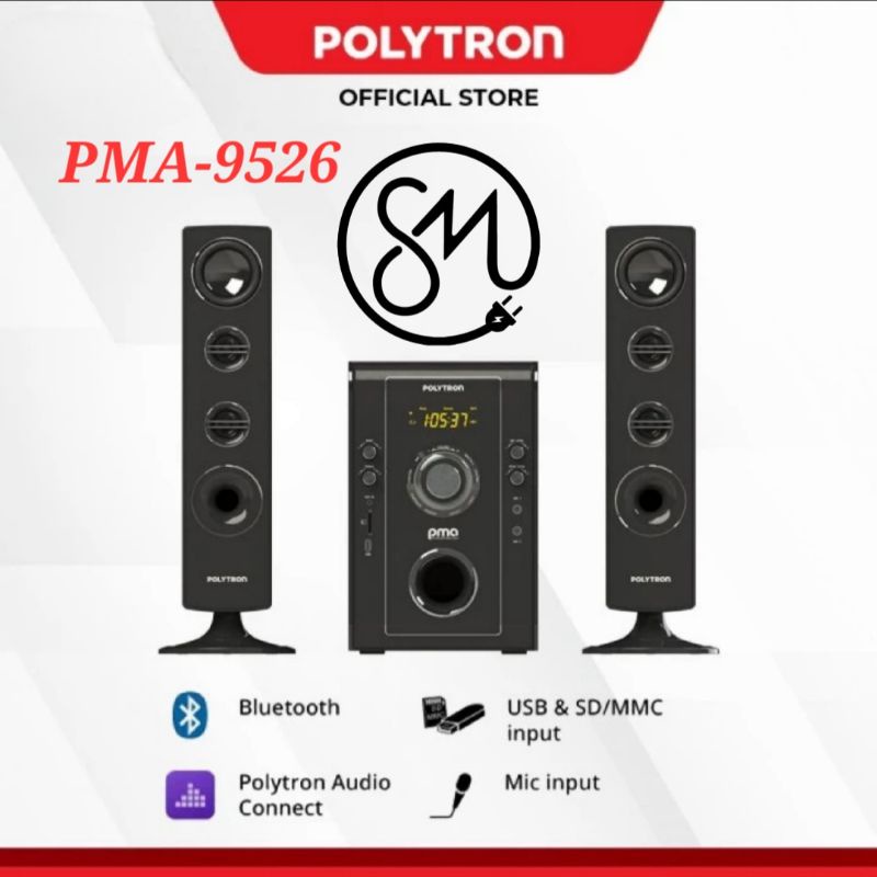 Jual Speaker Polytron Pma 9526 Multimedia Pma9526 Bluetooth Audio