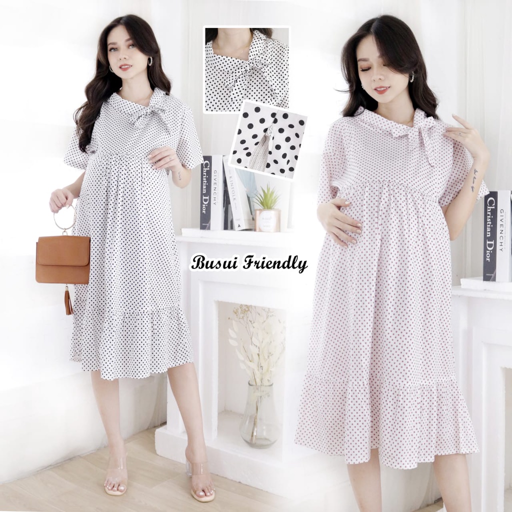 Jual Femme Ols - Daster Hamil / Dress Ibu Hamil Menyusui Kombinasi ...