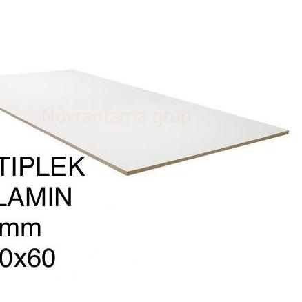 Jual Multiplek / Triplek melamin putih 6mm (120x60)cm, melaminto ...
