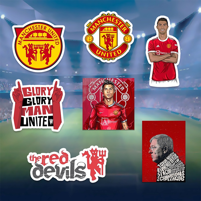 Jual Sticker Pack Klub - Manchester United [7 Pcs] | Shopee Indonesia