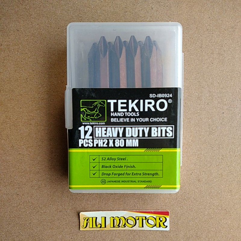 Jual Mata obeng ketok lancip PH2X80MM TEKIRO harga per 1 pcs | Shopee ...