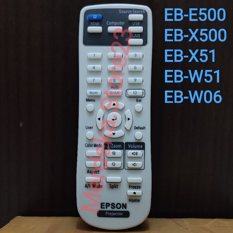 Jual Remote EPSON Baru 100% For EPSON Proyektor EB E500/EB X500/EB X51/EB W51/EB X06/EB W06 ...