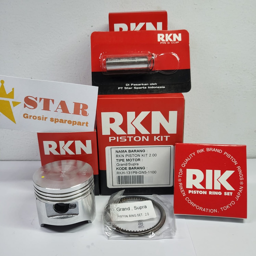 Jual PISTON KIT GRAND GN5 SUPRA PRIMA RIK RKN RIKEN | Shopee Indonesia