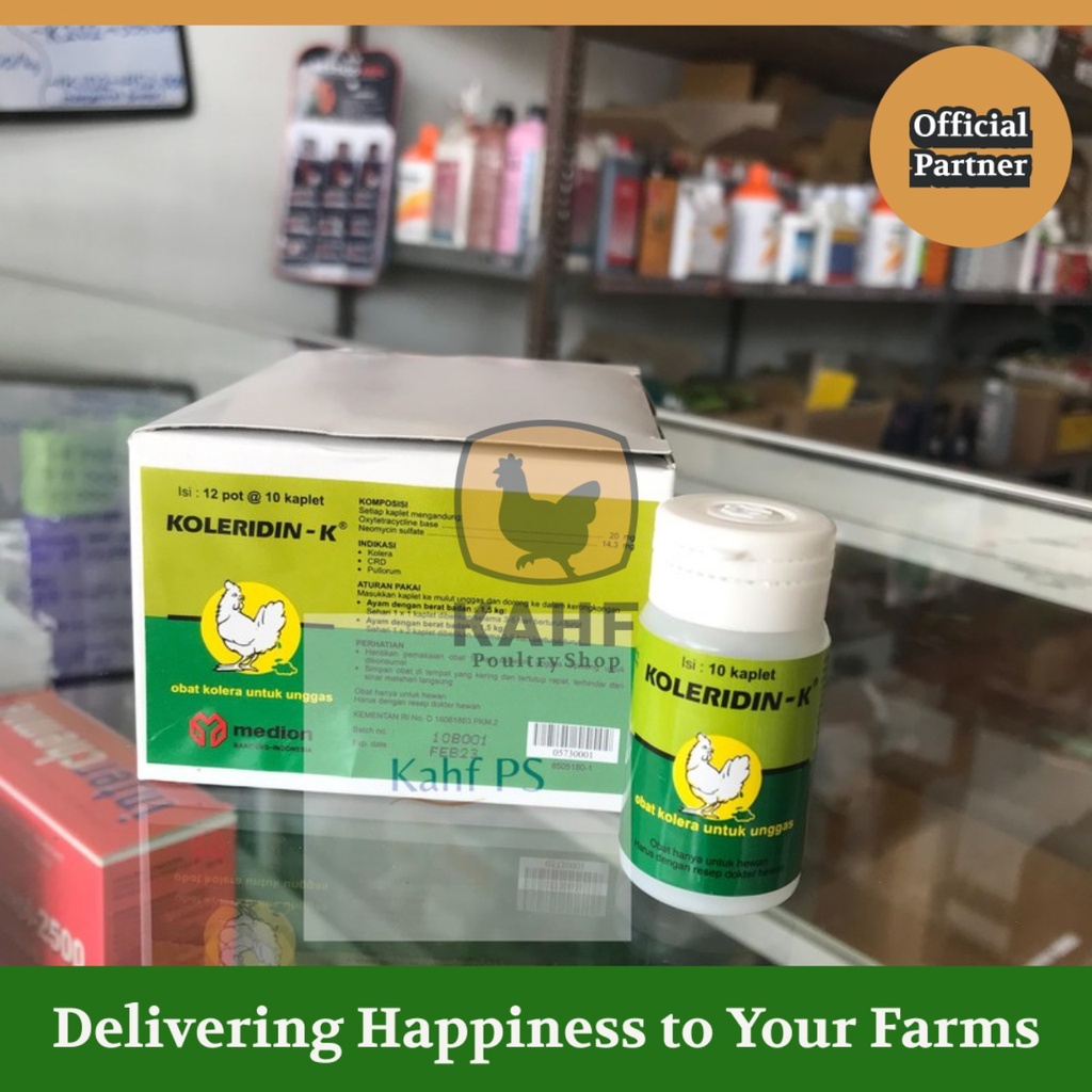 Jual Koleridin K 10 Kaplet - Obat Kolera Ayam Buruk Mencret Hijau ...