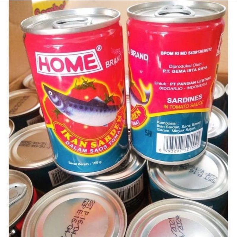 Jual sarden home 155gr / Sarden Kaleng | Shopee Indonesia