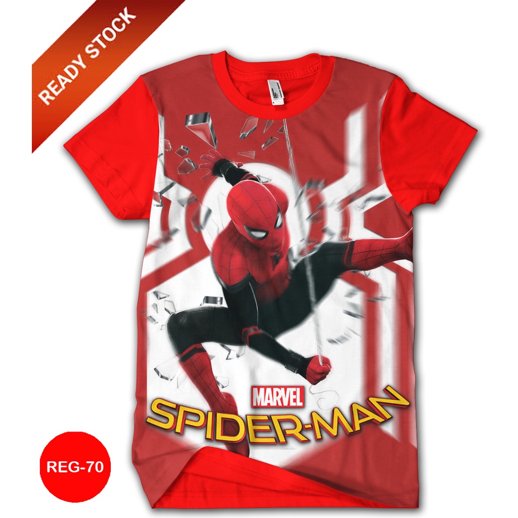 Jual Baju Spiderman Baju Anak dan Dewasa Spider-Man Series Trendy #REG ...