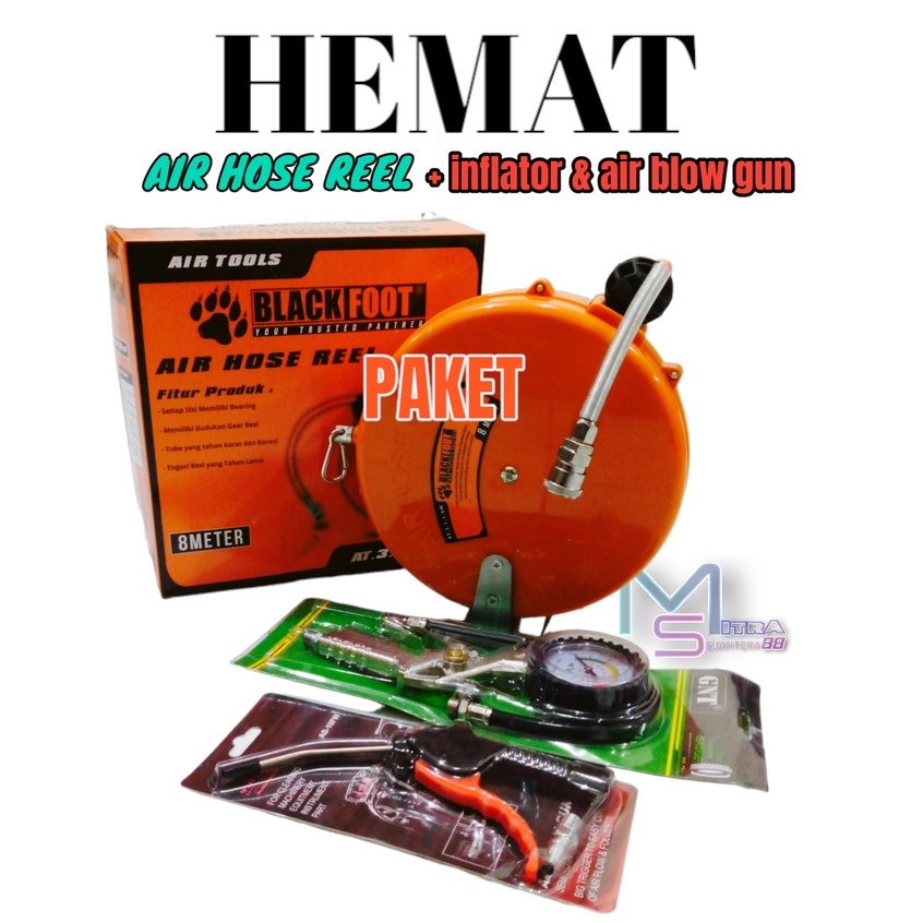 Jual PROMO !!! Tools Paket Alat Service 3in1 Selang Angin HOSE REEL 8M ...