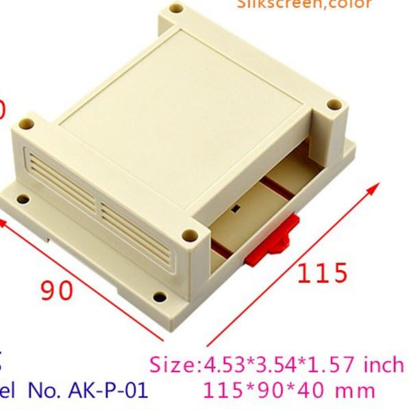 Jual SZOMK AK-P-01 ABS Project Box Enclosure DIN Rail 115 x 90 x 40 ...