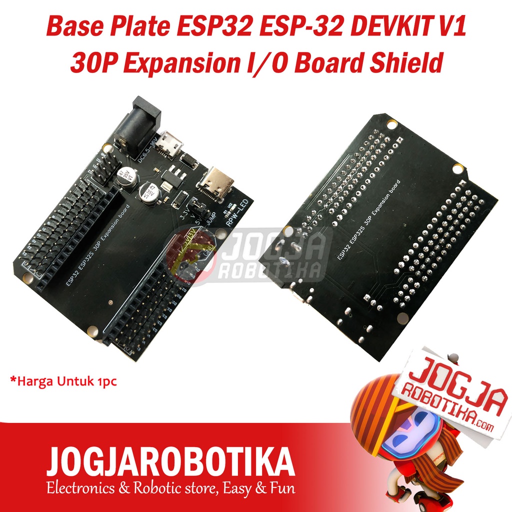 Jual Base Plate ESP32 ESP-32 DEVKIT V1 30P Expansion I/O Board Shield ...