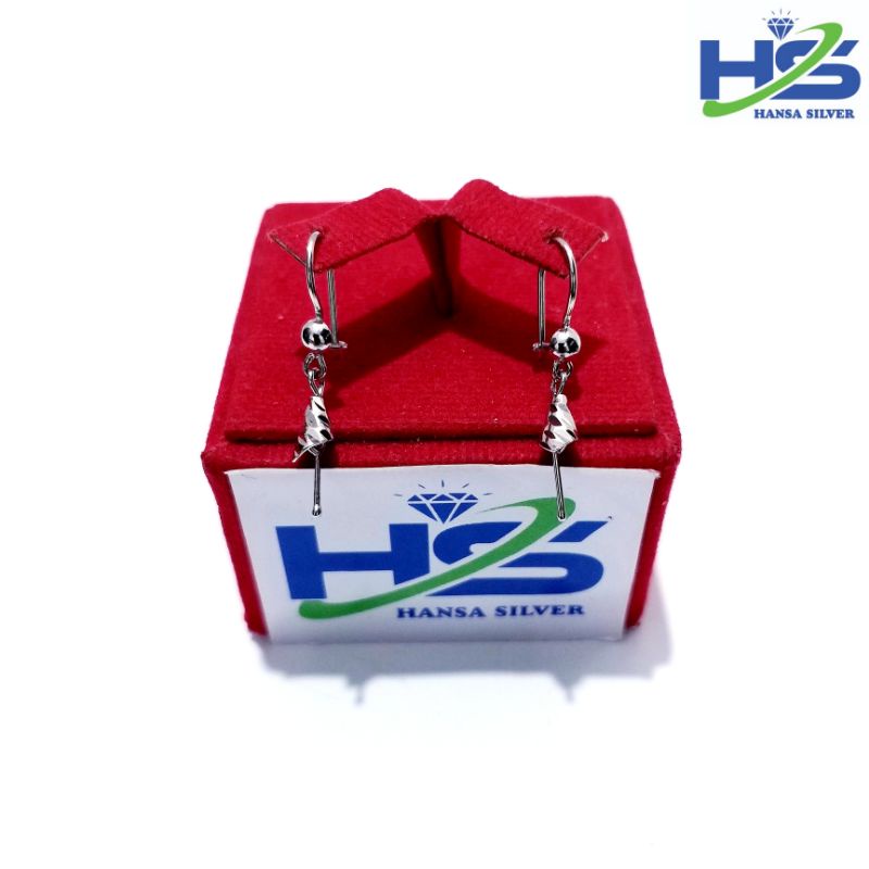 Jual Anting Perak Silver Anak Asli 925 Lapis Emas Putih Model Agogo Kerucut - Anting Anti Karat ...