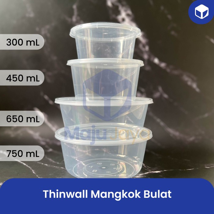Jual [1 Pack Isi 25 Pcs] Thinwall Round 300 450 650 750 Ml Merk Victory