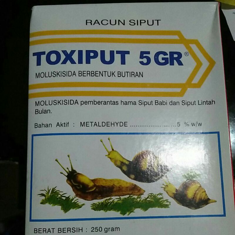 Jual TOXIPUT 5 GR, racun siput babi dan siput lintah bulan. isi bersih ...