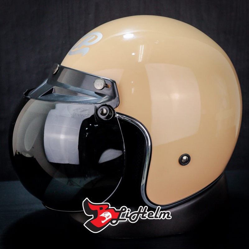 Jual JPX HELM JP RETRO NEW BIGIE SOLID | CAPPUCINO GLOSSY | CLASSIC ...