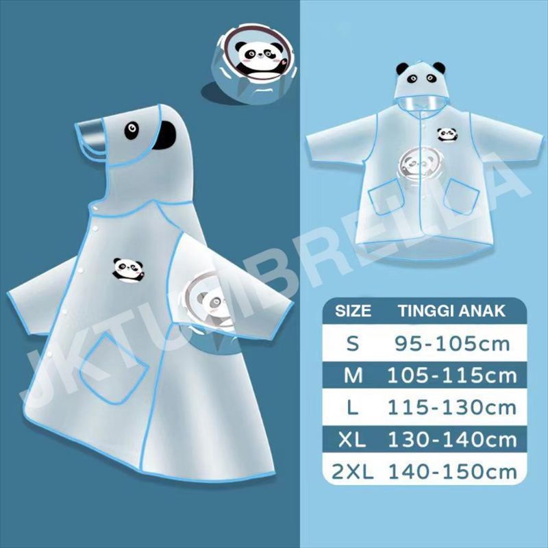 Jual Jas hujan anak animal motif binatang transparan | Shopee Indonesia
