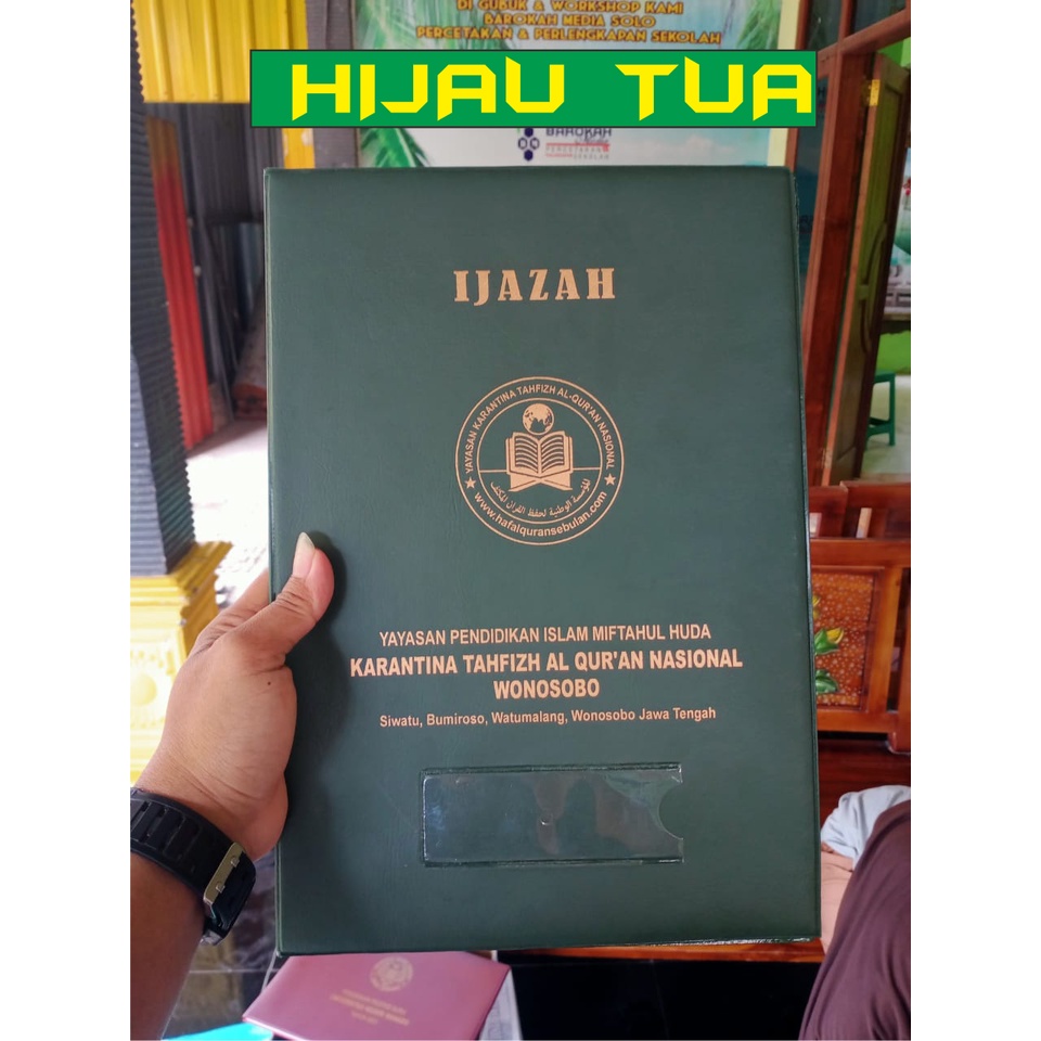 Jual MAP RAPORT K13 / MAP IJAZAH / MAP SEMI KULIT SABLON (CUSTOM ...