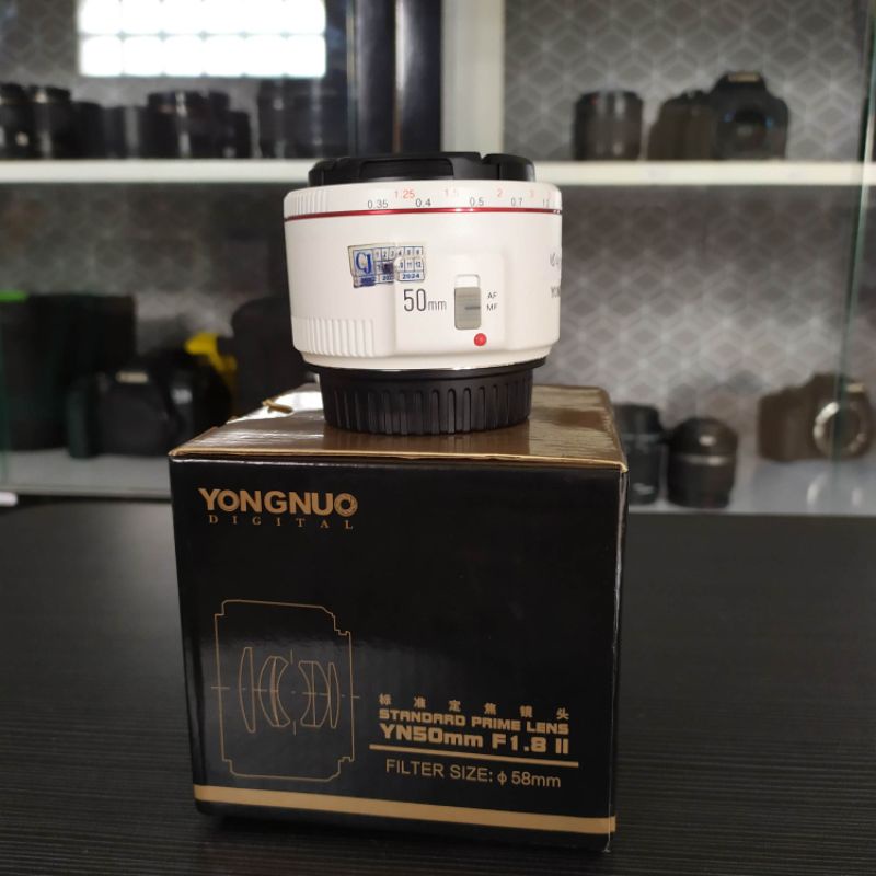 Jual Lensa Fix YN 50mm Mark II F1.8 Yongnuo For CANON Kamera DSLR ...
