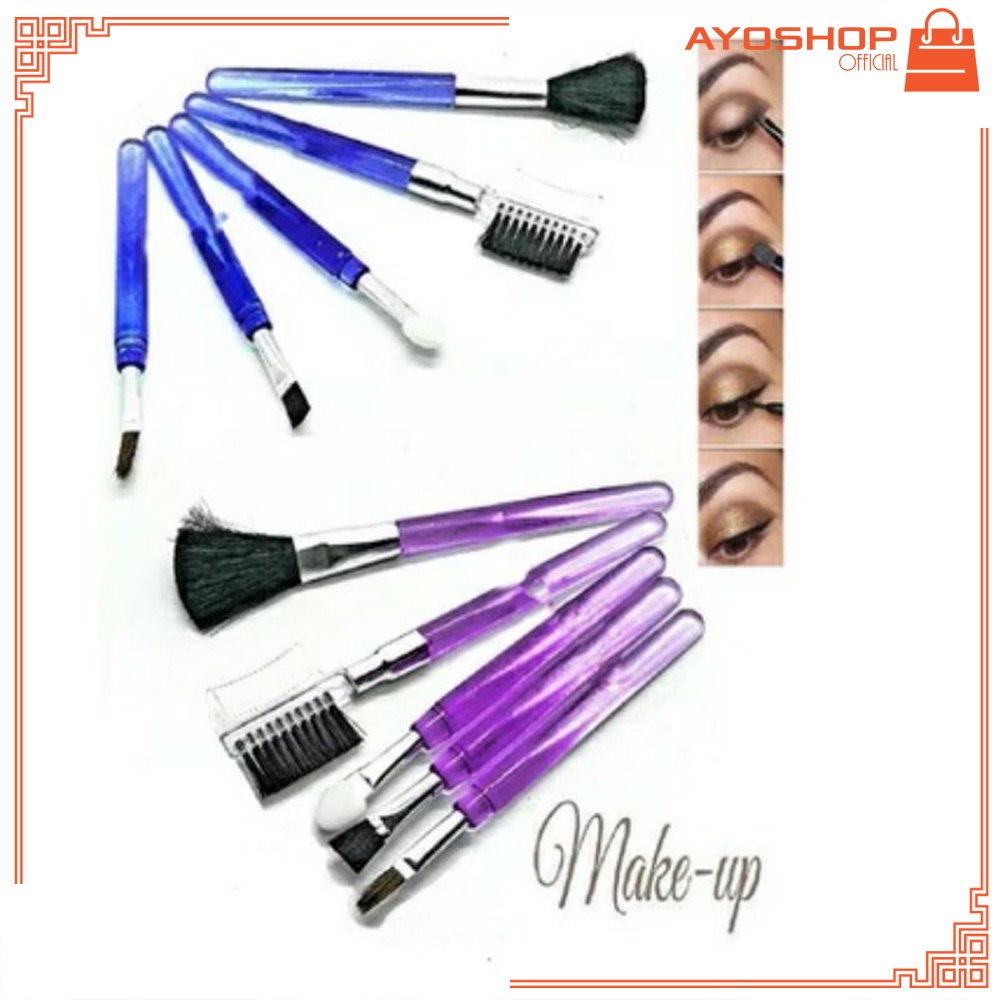 Jual Kuas Make Up set 5 pcs | Shopee Indonesia