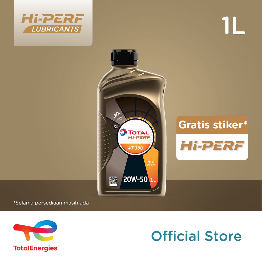 Jual TotalEnergies - Hi-Perf 4T 300 20W-50 Oli Motor 1L | Shopee Indonesia