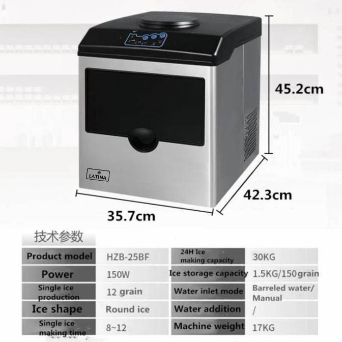 Jual Latina Cubic 22F | Mesin Pembuat Es Batu Kristal Dispenser Air ...