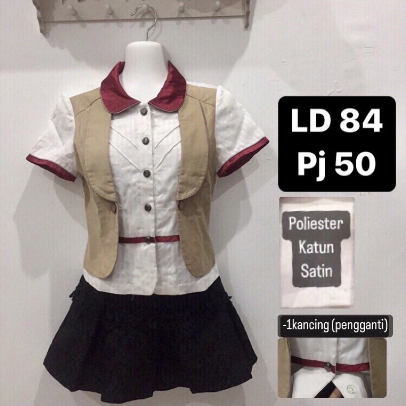 Jual Kemeja sekolah seragam Korean uniform cosplay preloved | Shopee ...