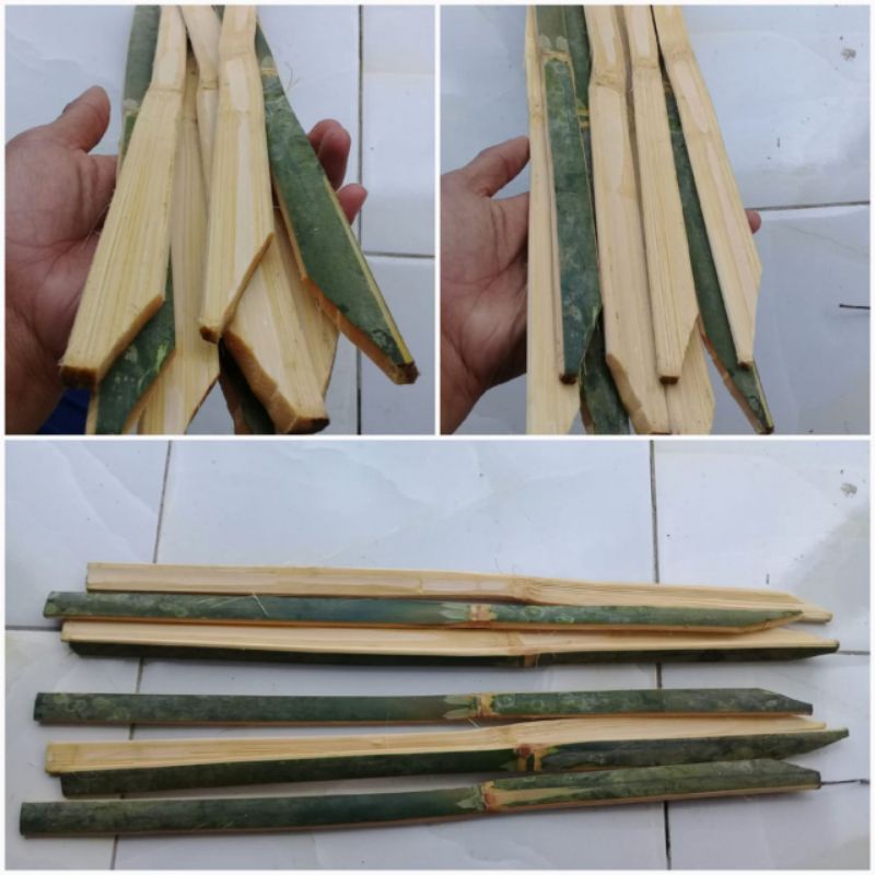 Jual Turus ajir bambu raut pipih lebar 2 cm | Shopee Indonesia