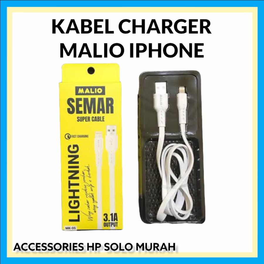Jual KABEL LIGHTNING IPHONE MALIO SEMAR | Shopee Indonesia