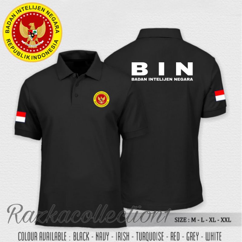 Jual Polo Shirt BIN Badan Intelijen Negara / Baju Kaos Kerah Logo BIN ... Jual Polo Shirt BIN Badan Intelijen Negara / Baju Kaos Kerah Logo BIN ...