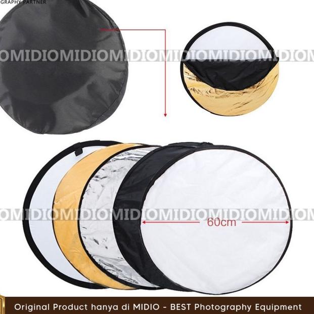 Jual Reflektor Cahaya Foto 5in1 Reflector Foto Studio Midio - 60 CM | Shopee Indonesia