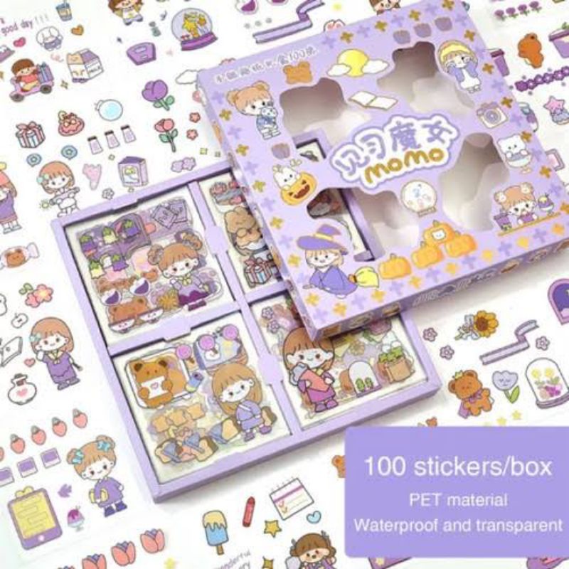 Jual sticker isi 100 lembar momo | Shopee Indonesia