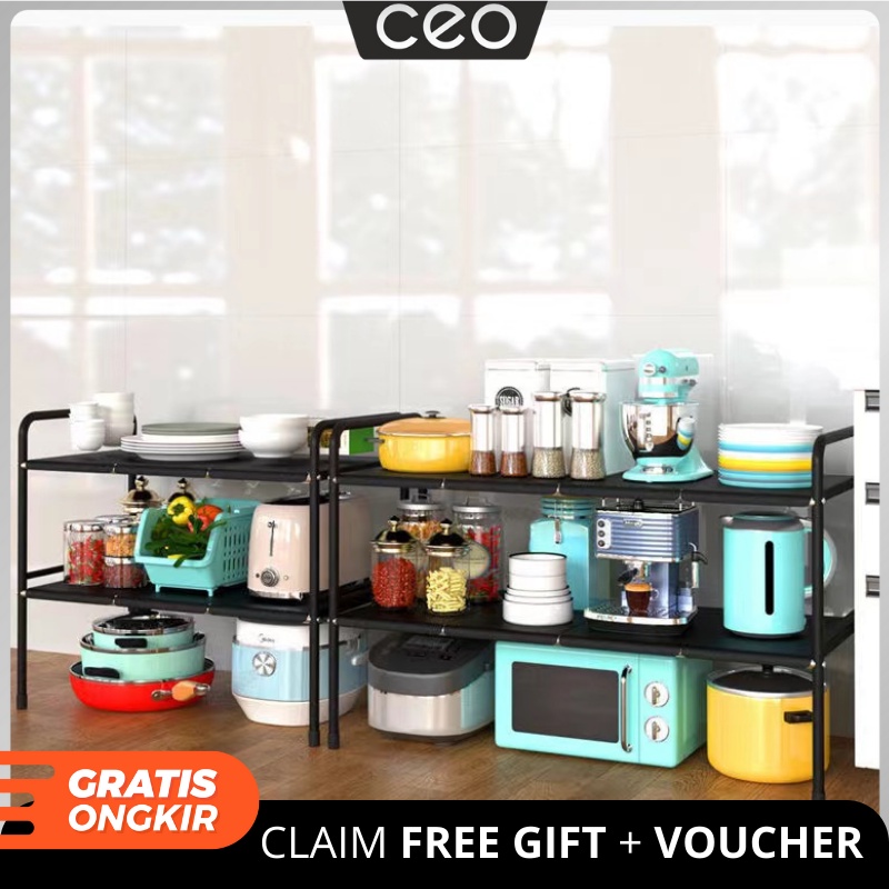 Jual CEO Rak Penyimpanan Dapur Serbaguna/ Kitchen Rack Wadrobe Under ...
