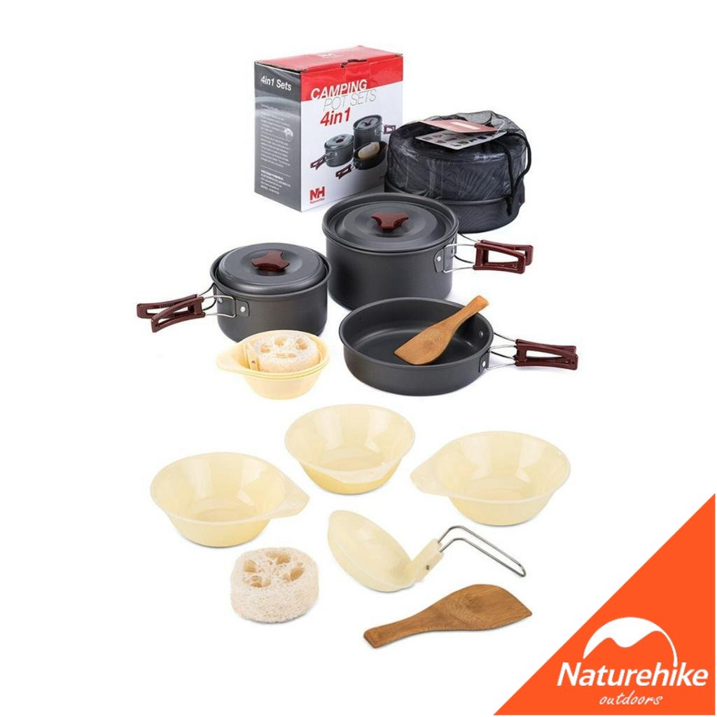 Jual Naturehike NH15T203-G Cooking Set Panci Wajan Pot Nesting Alat ...