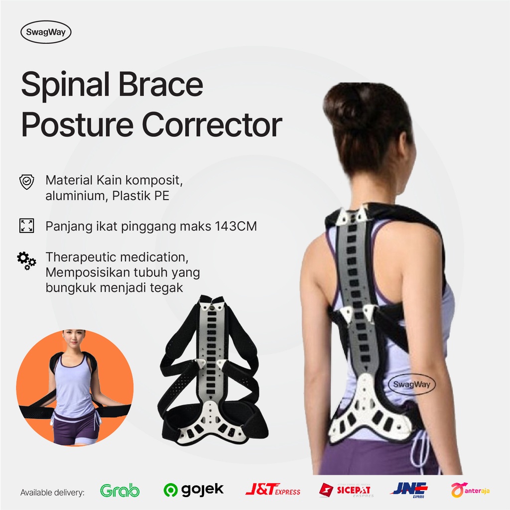 Jual Kesehatan Spinal Brace Support Spine Recover Orthotics Kyphosis ...