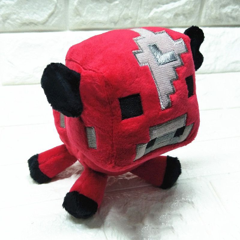 Jual Boneka Minecraft Boneka Red Cattle Boneka Mooshroom 18cm LIMITED ...