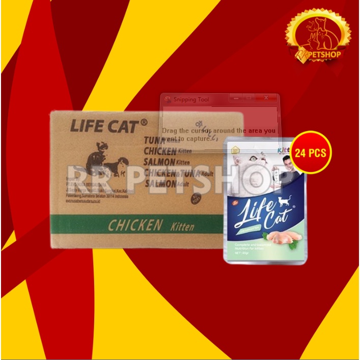 Jual Makanan Basah Kucing Life Cat Sachet Pouch Grosir Dus isi 24 PCS ...