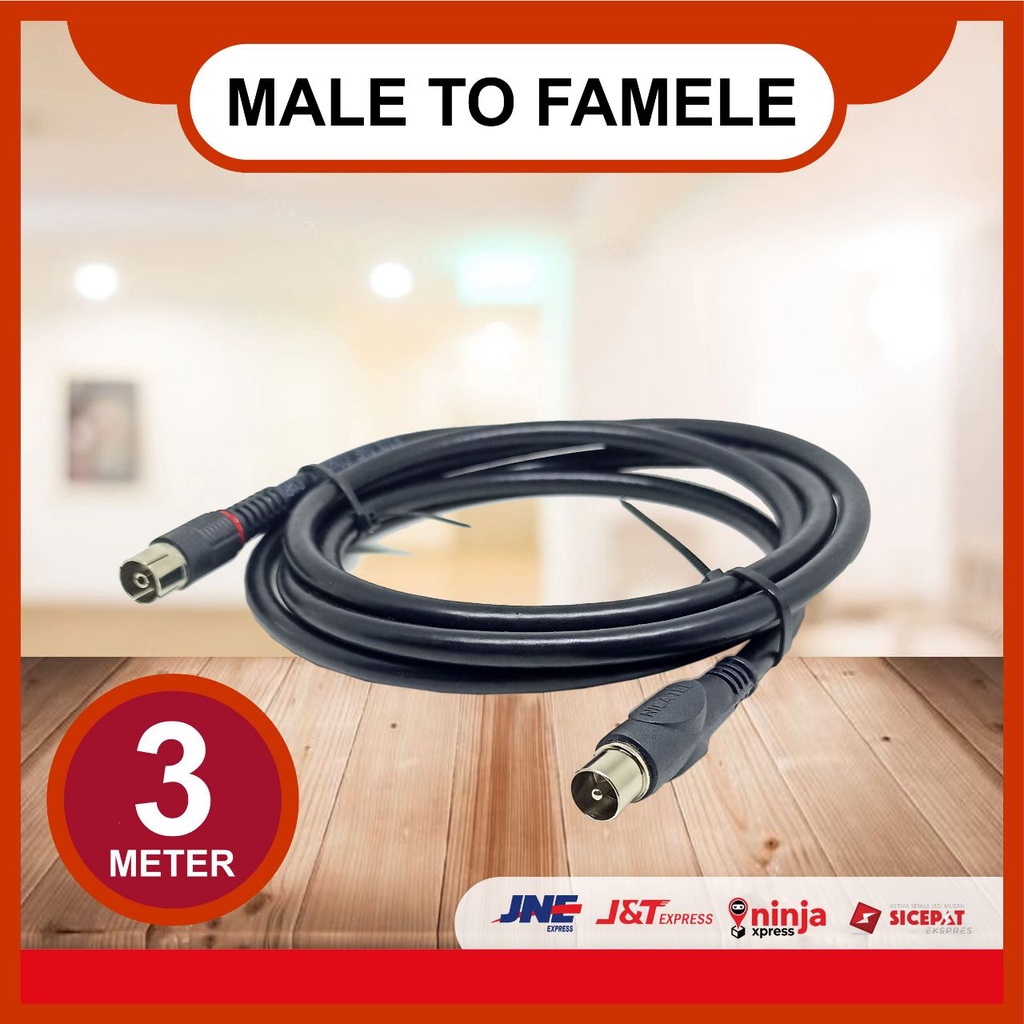 Jual Kabel Loop Out Antena TV Male To Female Kabel Antena TV Jumper ...