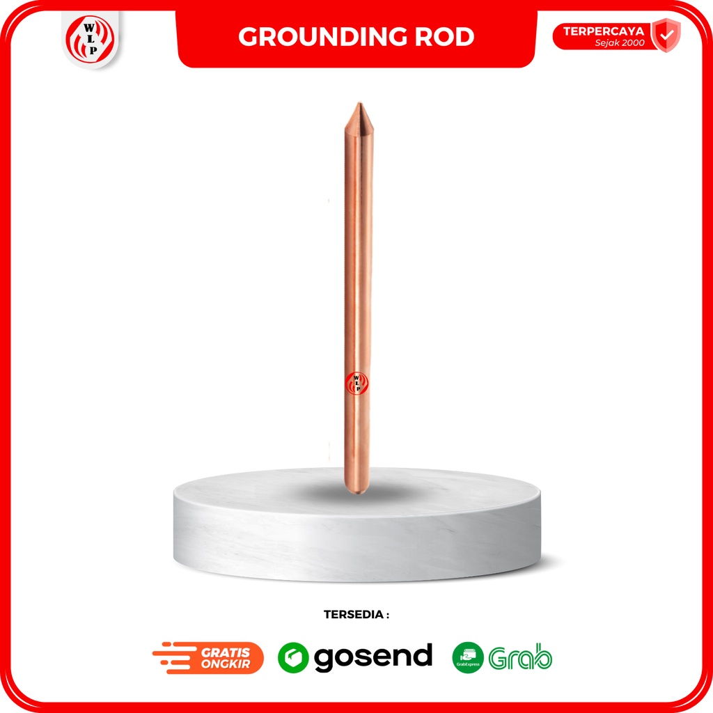 Jual Stik As Grounding Copper Rod 3/4 Fulll Tembaga 2 Meter | Shopee ...