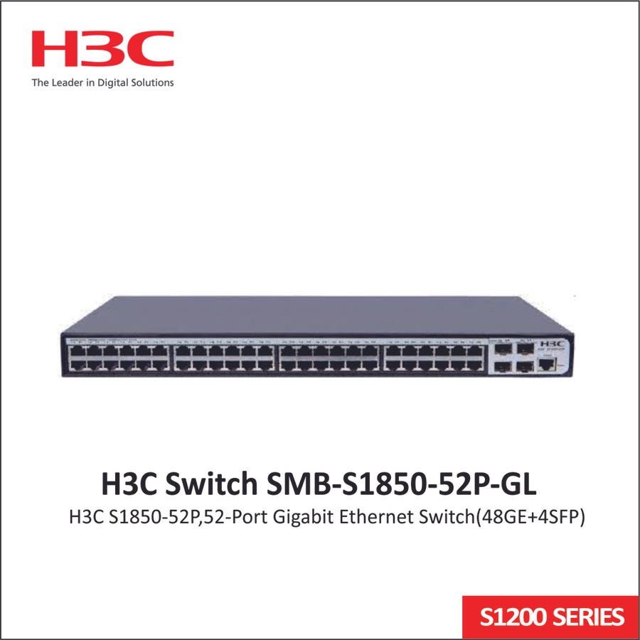 Jual H3C router S1850 ethernet switch 52port with (48GE+4SFP) | Shopee Indonesia