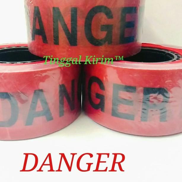 Jual police line barricade tape "DANGER" ukuran 3" x 300 meter | Shopee ...