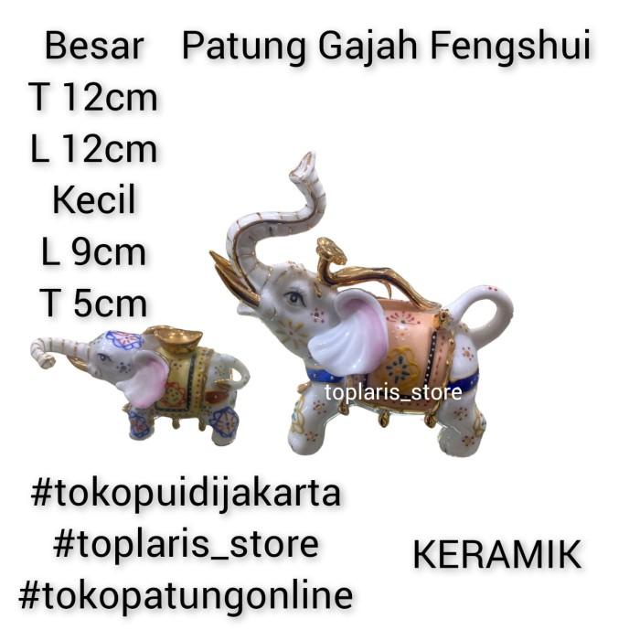 Jual Patung Gajah Keramik Thailand 022 021 | Shopee Indonesia
