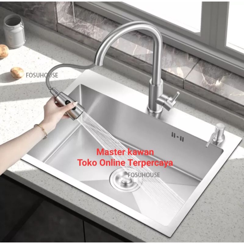 Jual Paket Lengkap Kitchen Sink Inobe 6045 Stainless /Sink Inobe 6045 ...
