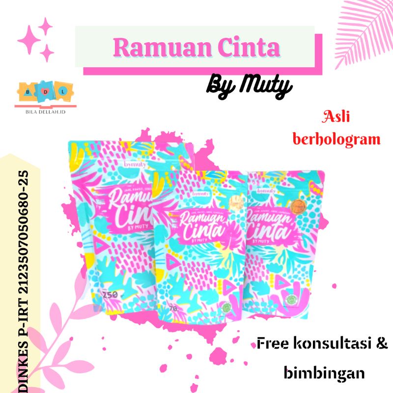 Jual (BEST SELLER) ORIGINAL Ramuan Cinta by muty 70gr, 110gr, 250gr BER ...