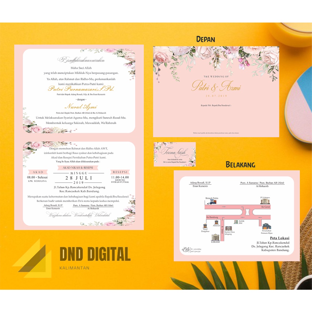 Jual Undangan pernikahan / Undangan Nikah / Undangan Perkawinan ...