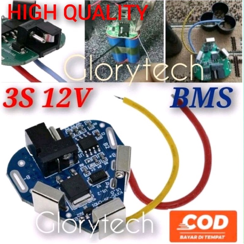 Jual BMS Modul 3S 12V Battery Lithium / Charge Baterai Lithium Li-Ion ...