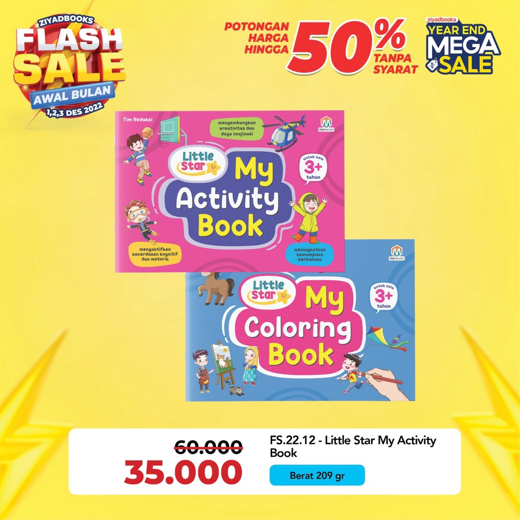 Jual Bluescorner Books - ZiyadBooks - Little Star My Activity Book Buku ...