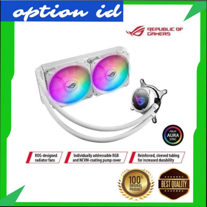 Jual Liquid CPU Cooler ASUS ROG Strix LC 240 RGB | White 240mm LC240 ...
